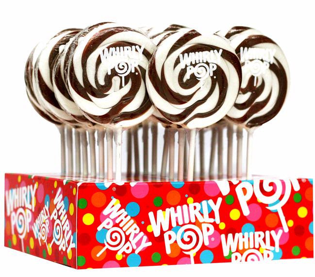 Whirly Pops Brown / White 3" 1.5 Oz 60 Count | bulkecandy.com ...